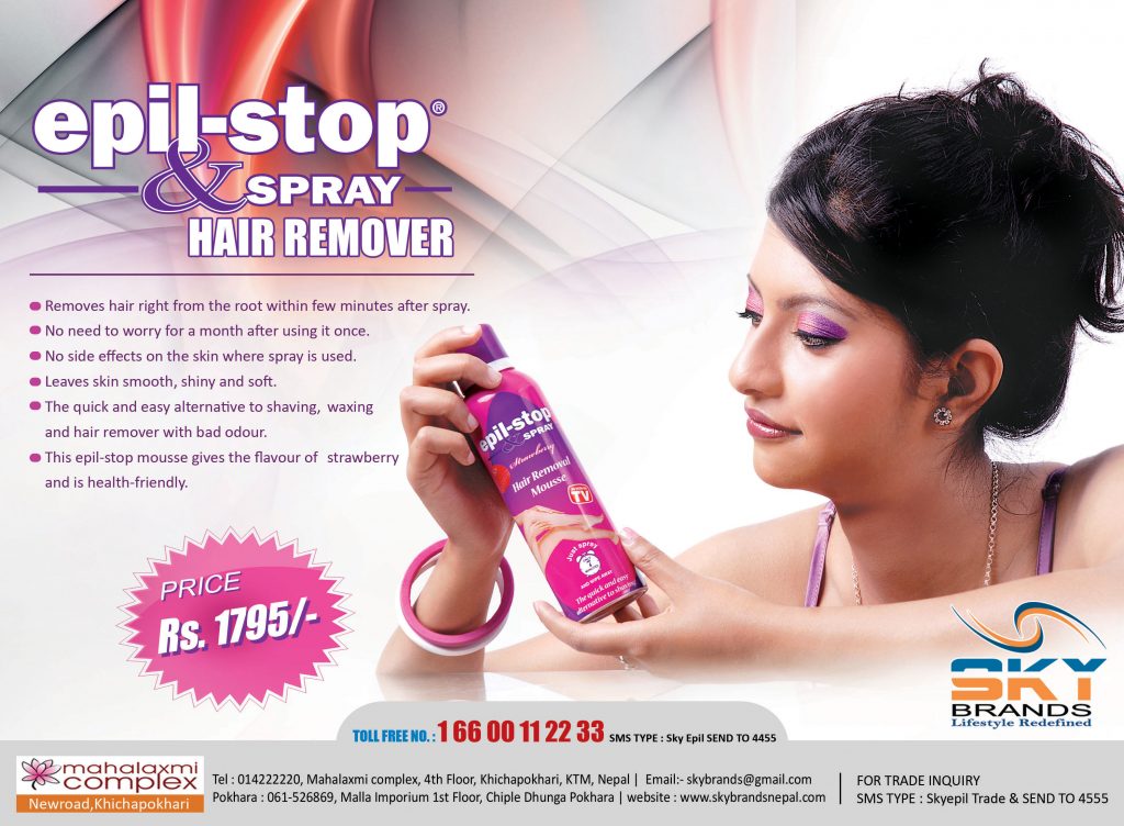 Epil-Stop Spray and Hair Remover | Welcome Advertising & Marketing Pvt ...